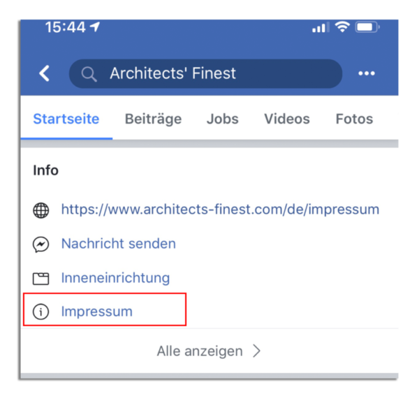 Facebook Impressum: Worauf Sie achten müssen | mediabynature